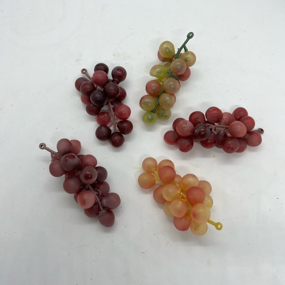 Office | Plastic Mini Grape Clusters For Crafts Lot Of 5 Nwot | Poshmark